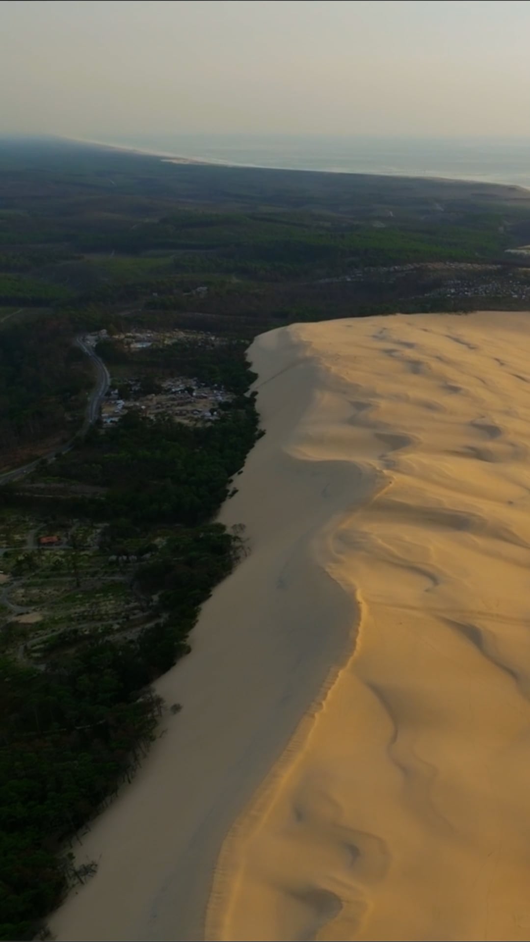 Drone views of Dune du Pilat: Europe’s tallest sand dune