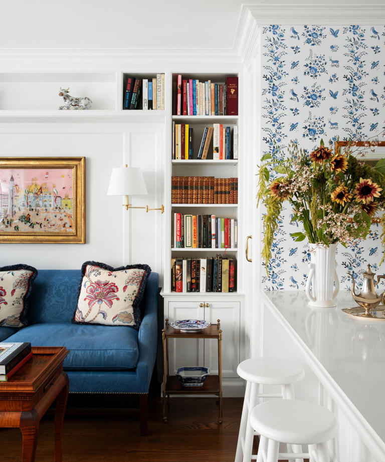 How this once-dingy room has been transformed into a charming L-shaped ...