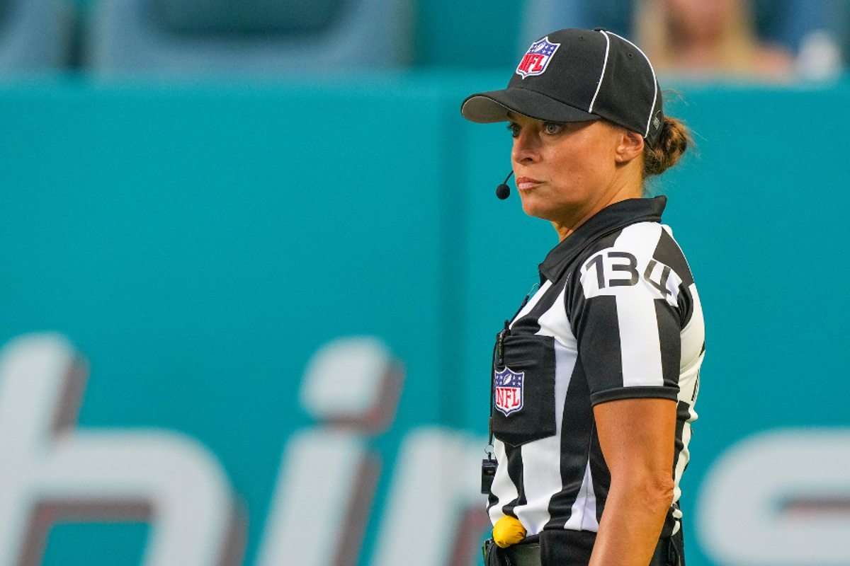 NFL female ref considered cutting hair amid discrimination claims