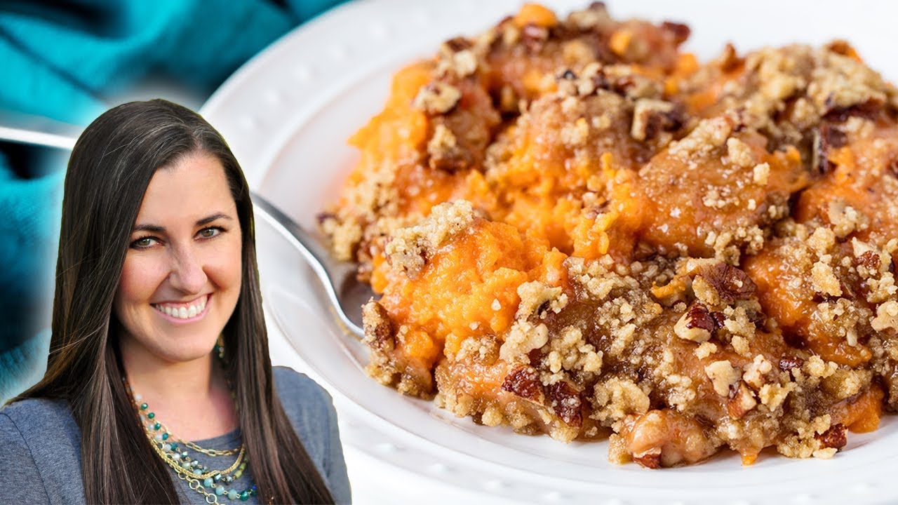 Family favorite sweet potato casserole with pecan streusel | Easy ...