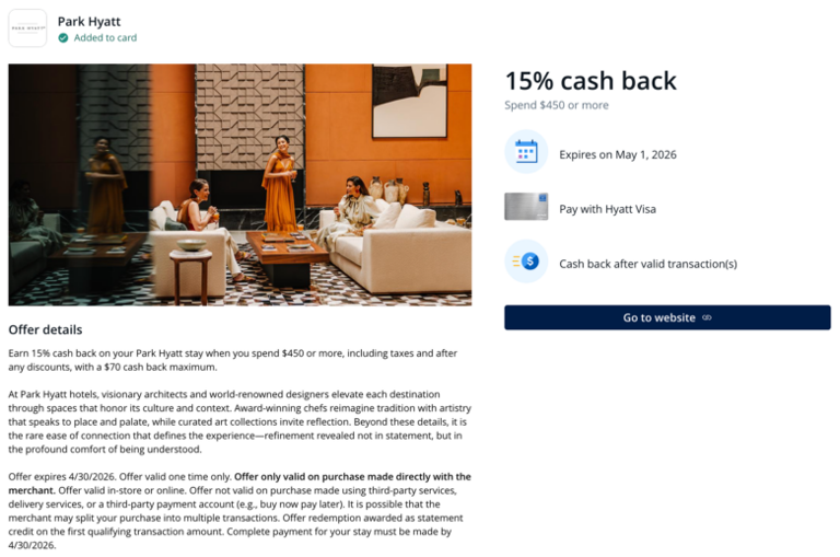 New Chase offers for 15% cash-back at 2 luxury Hyatt brands [Targeted]