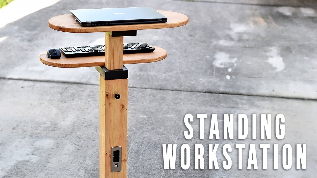 How to make your own standing desk on wheels