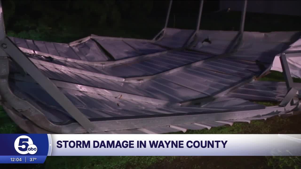 Severe storms cause damage in Wayne County
