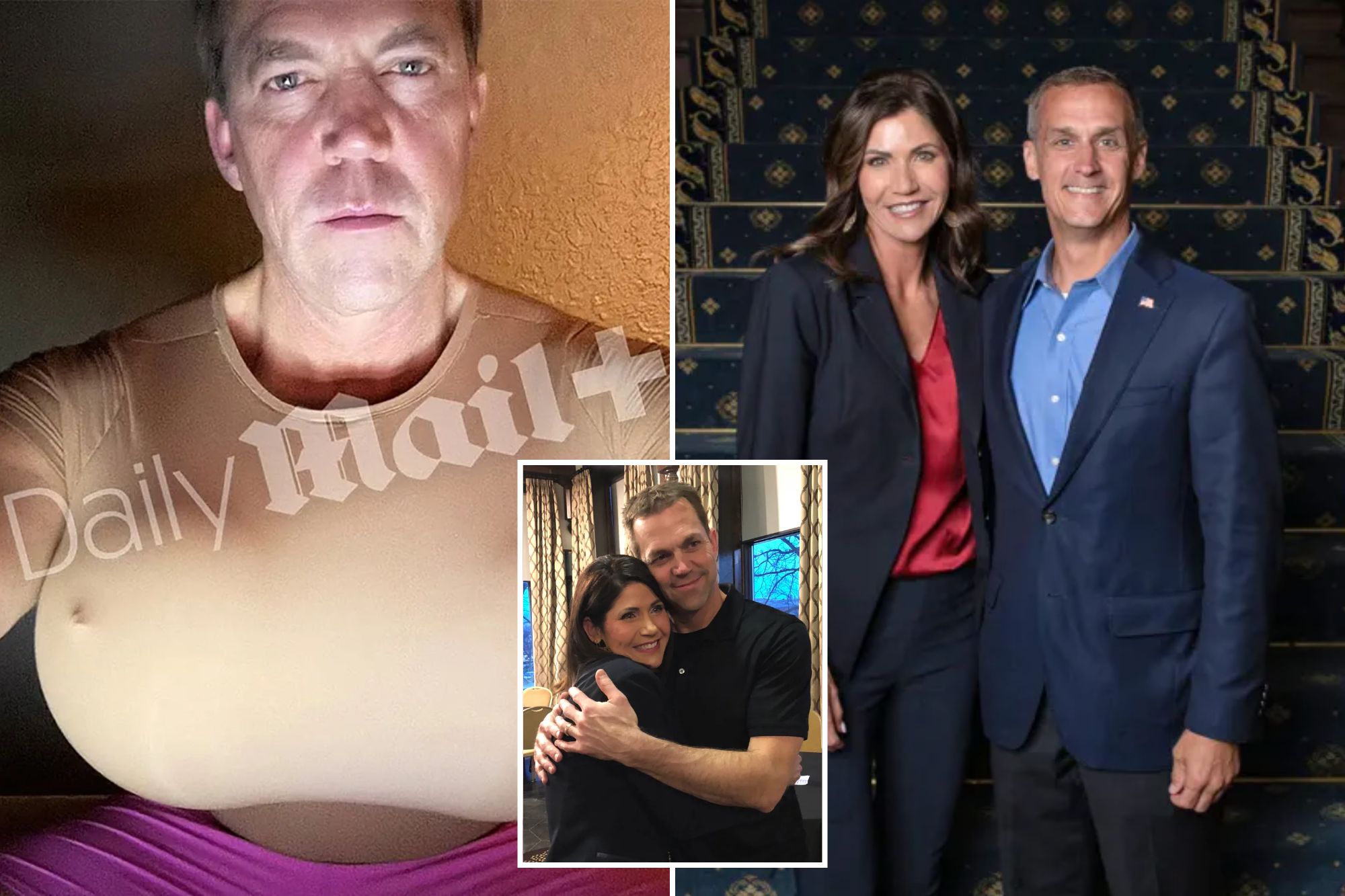 Kristi Noem’s lover Corey Lewandowski is standing by her after pics of ...