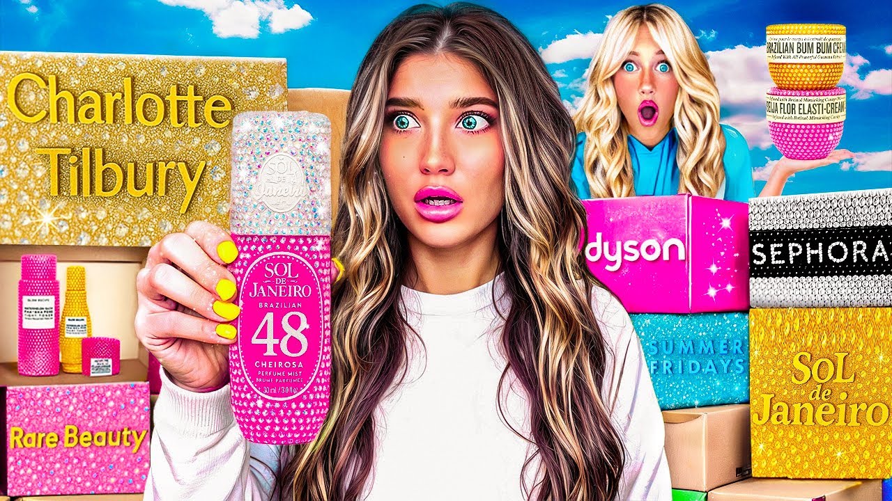I transformed my face with bedazzled makeup!