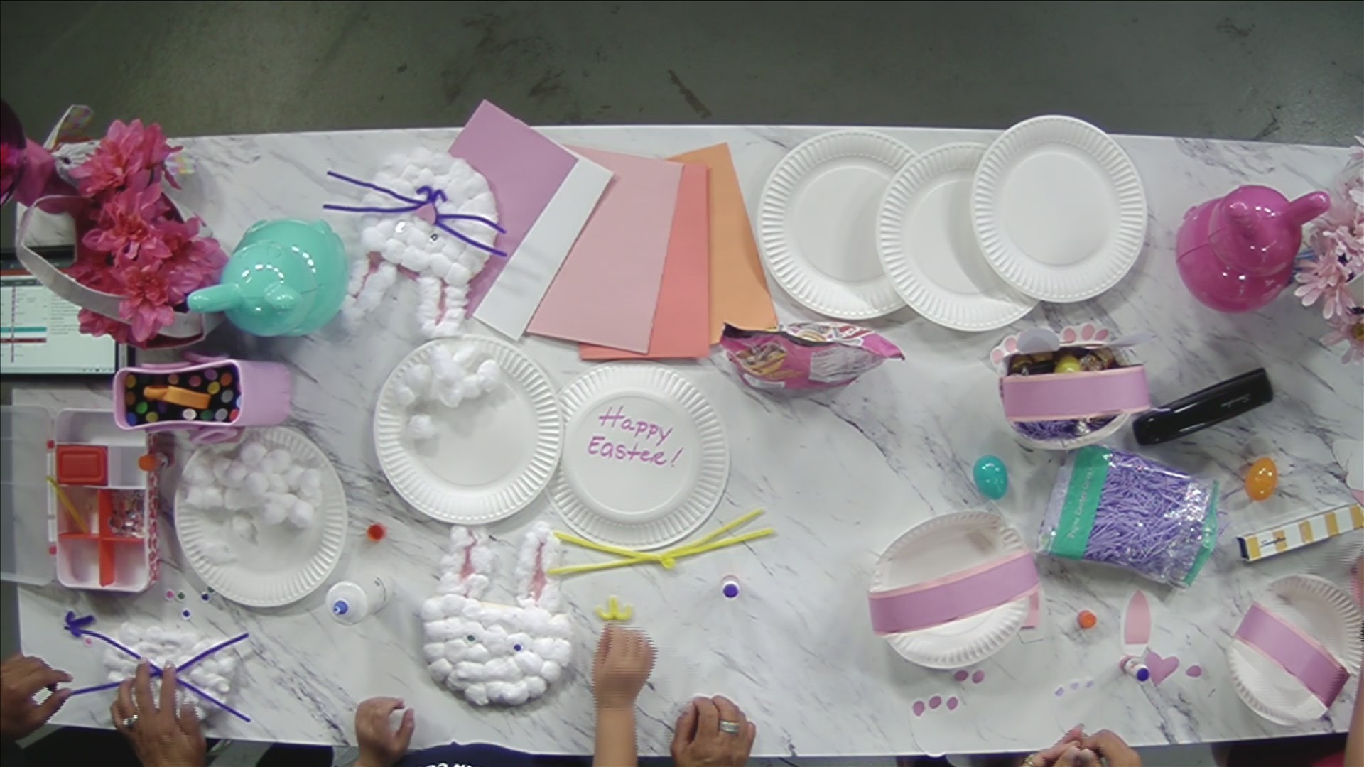 Easter crafts with the Boys & Girls Club
