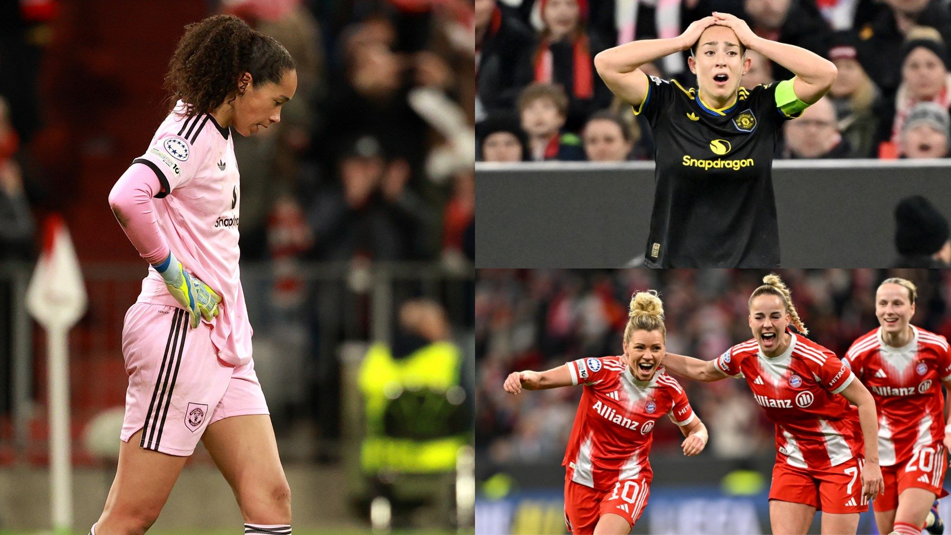 Calificaciones de las jugadoras del Manchester United frente al Bayern ...