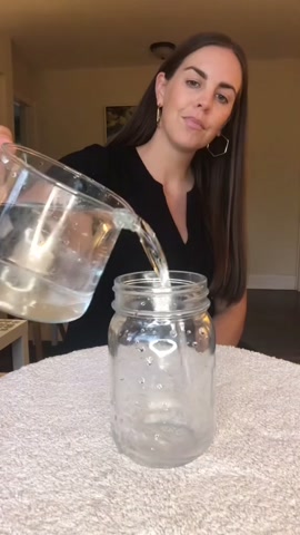 July 4th fireworks in a jar science experiment