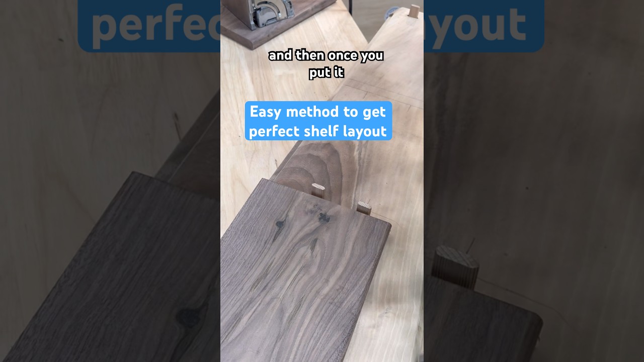 Easy technique for perfect layout of shelves in a cabinet #workshop # ...