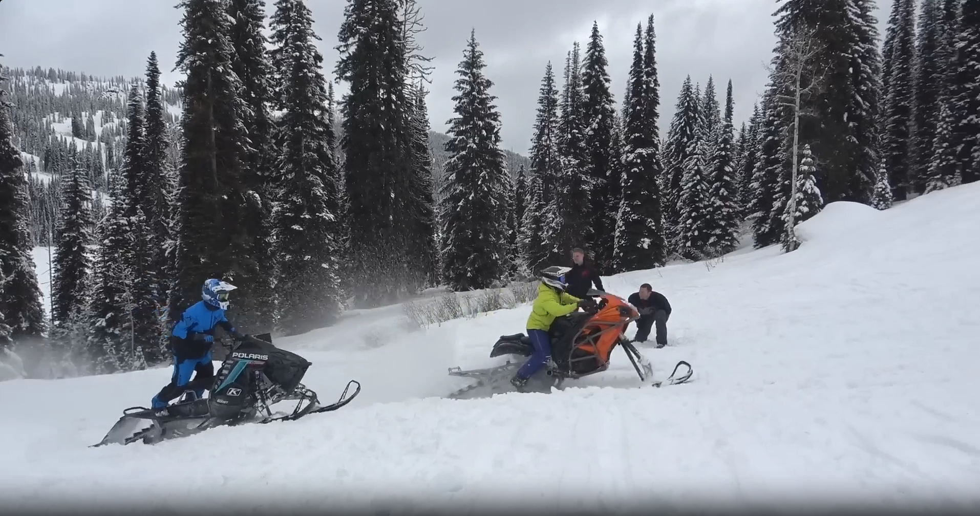I raced a snowmobile against a pro! ️