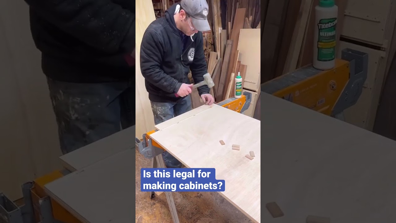 Making cabinets with dominos and pocketholes #woodworking #tools #cabinet