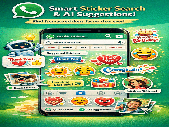 WhatsApp 2026 update: Smart sticker search, AI suggestions and faster ...