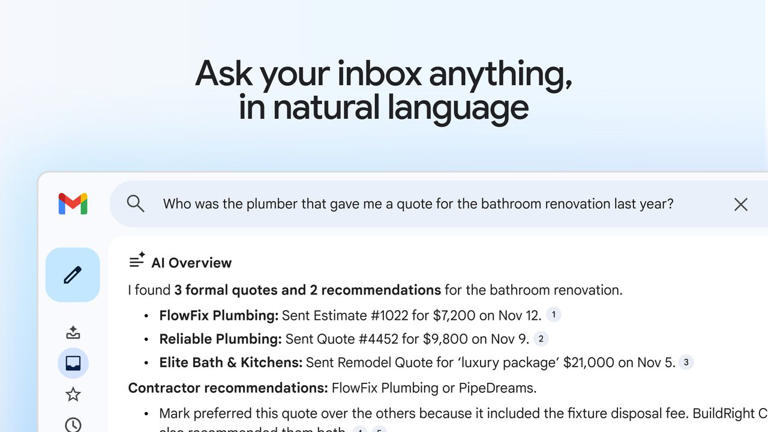 Gmail's new AI inbox is here, but it'll cost you $250 a month