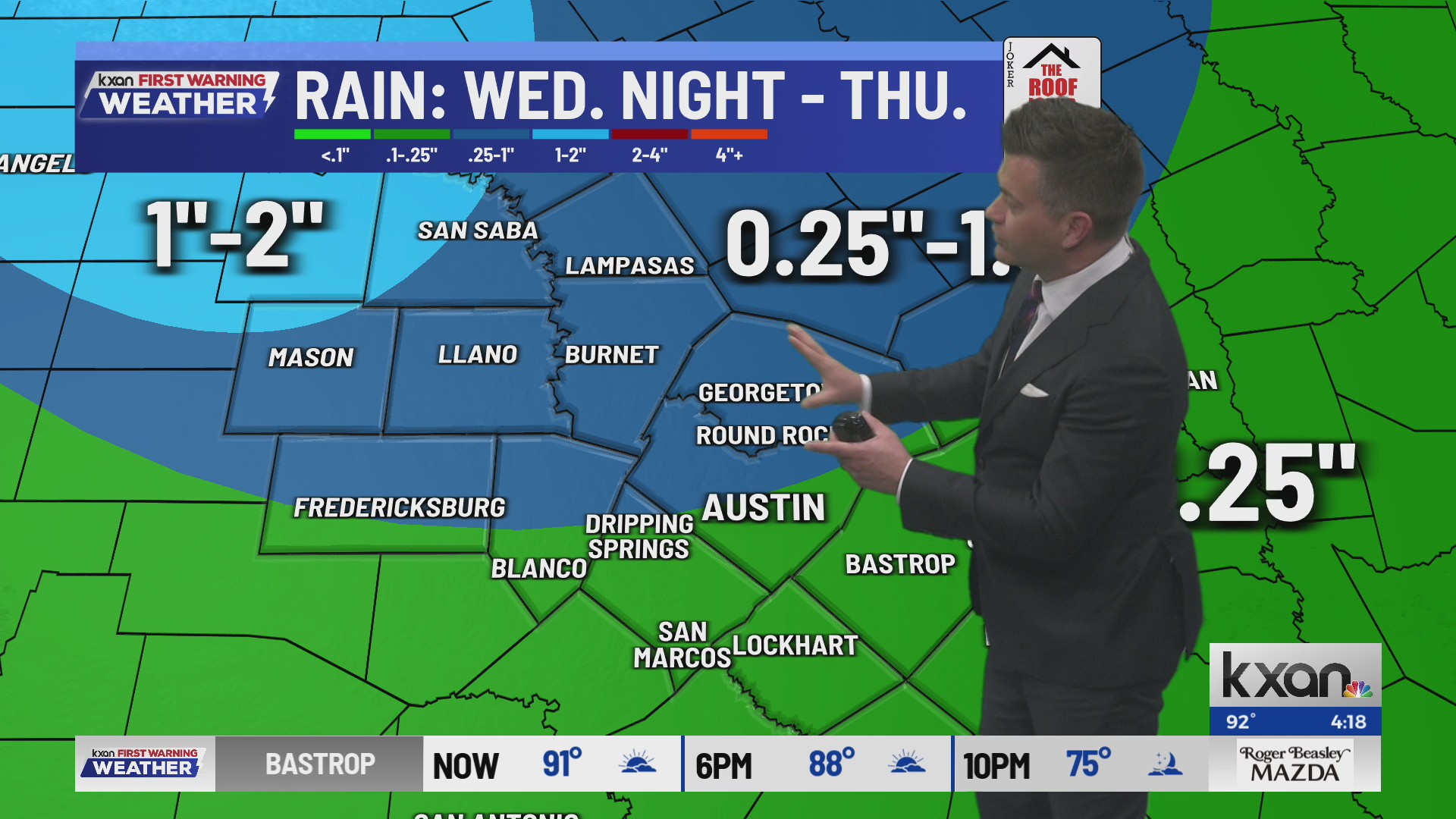 Scattered storms arrive overnight through Thursday morning | KXAN ...
