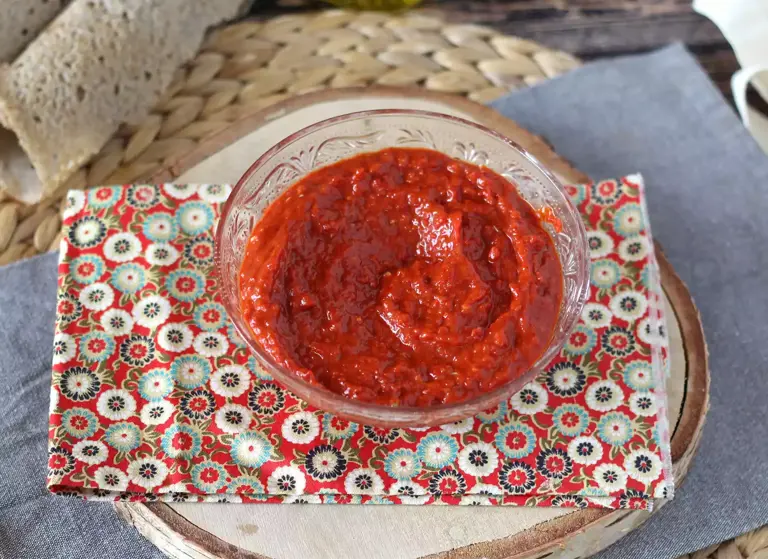 Crema para untar de pimiento rojo asado