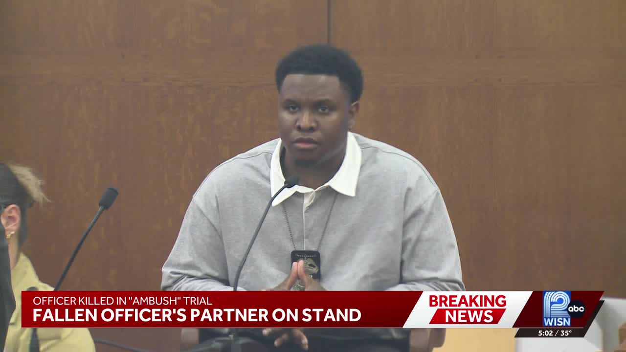 Fallen officer's partner takes the stand in ambush attack trial