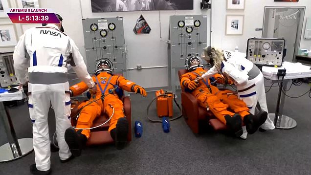 Artemis II astronauts have suits checked as part of launch preparation
