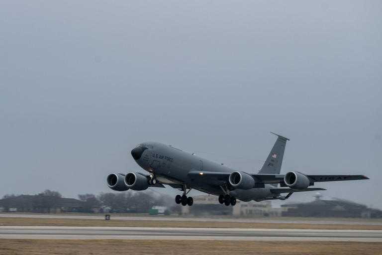 McConnell AFB relocates aircraft prior to severe weather