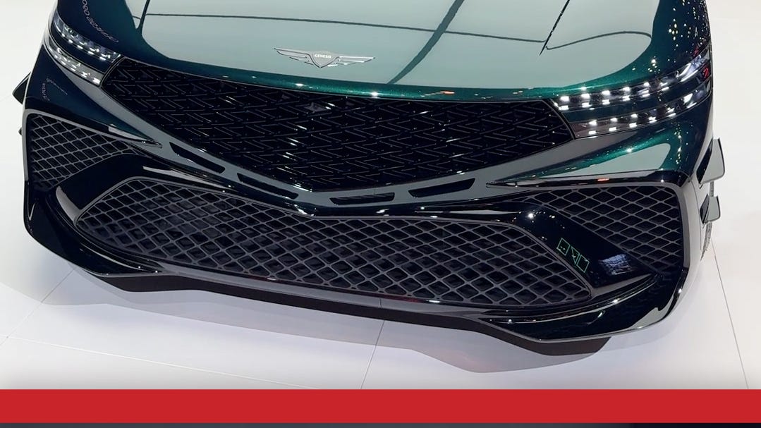 Genesis shows off this concept car at the New York Auto Show
