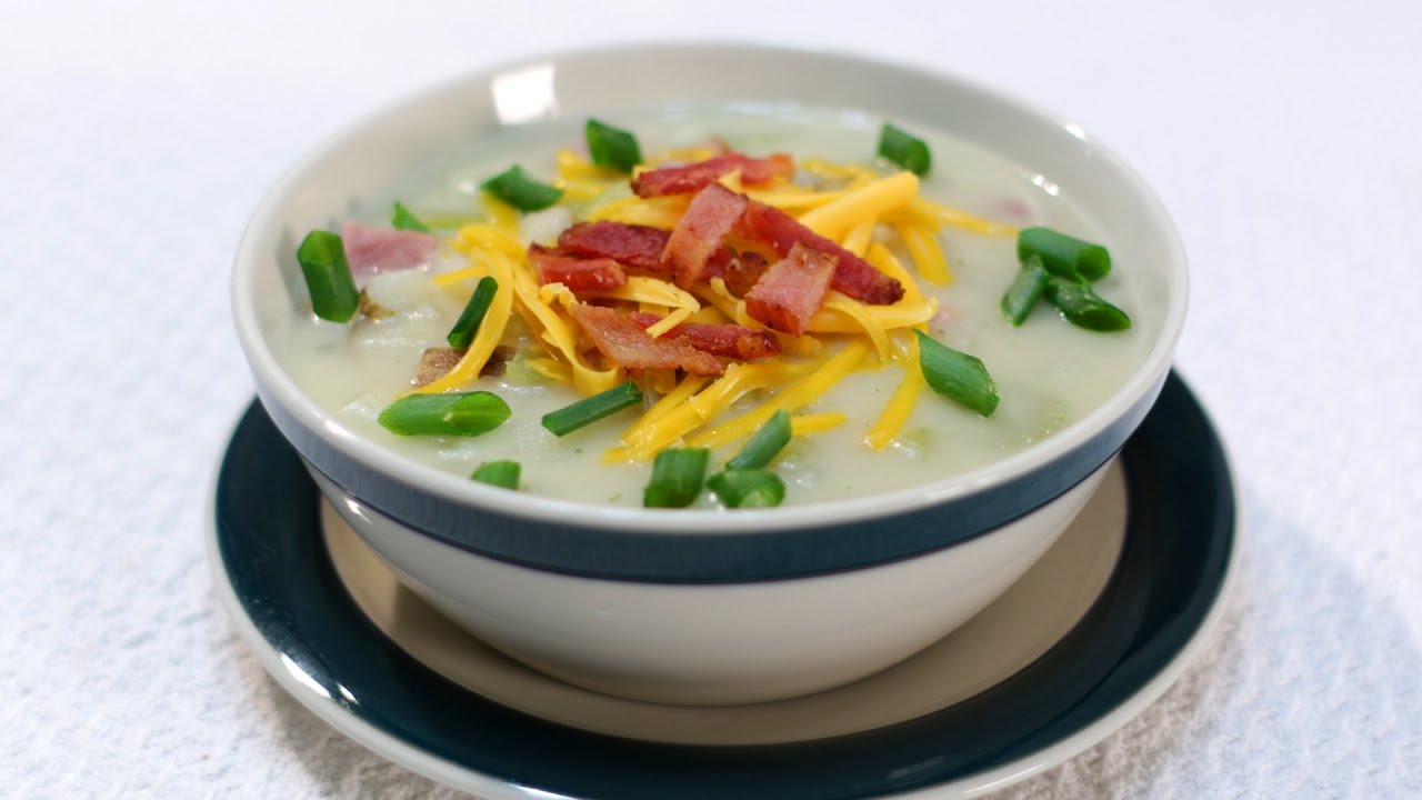 How to make potato soup | Easy ham and potato soup recipe