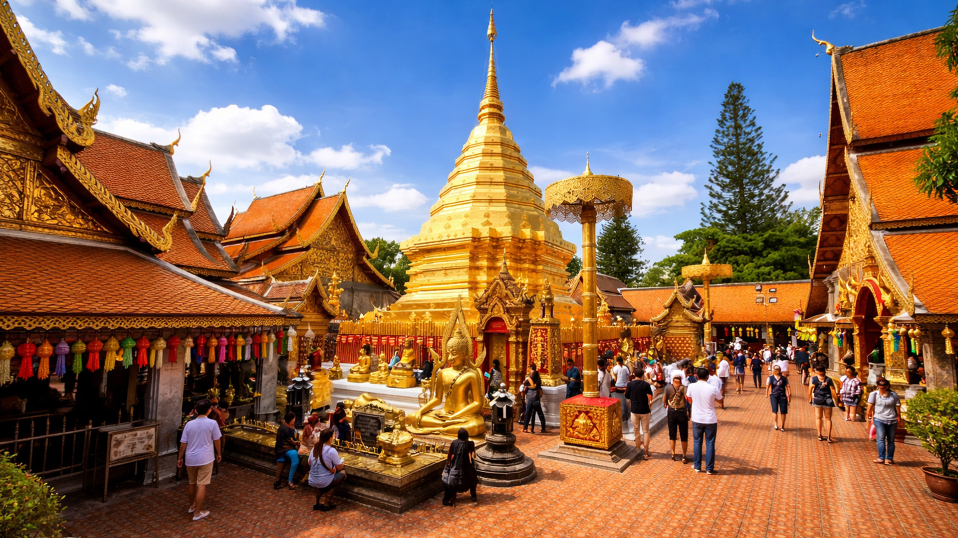 What makes this temple in Thailand so popular