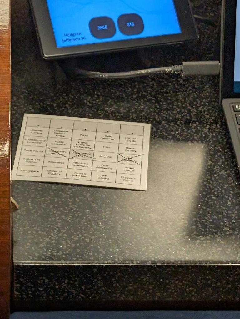 Kentucky Democrats capture House Republicans bingo cards