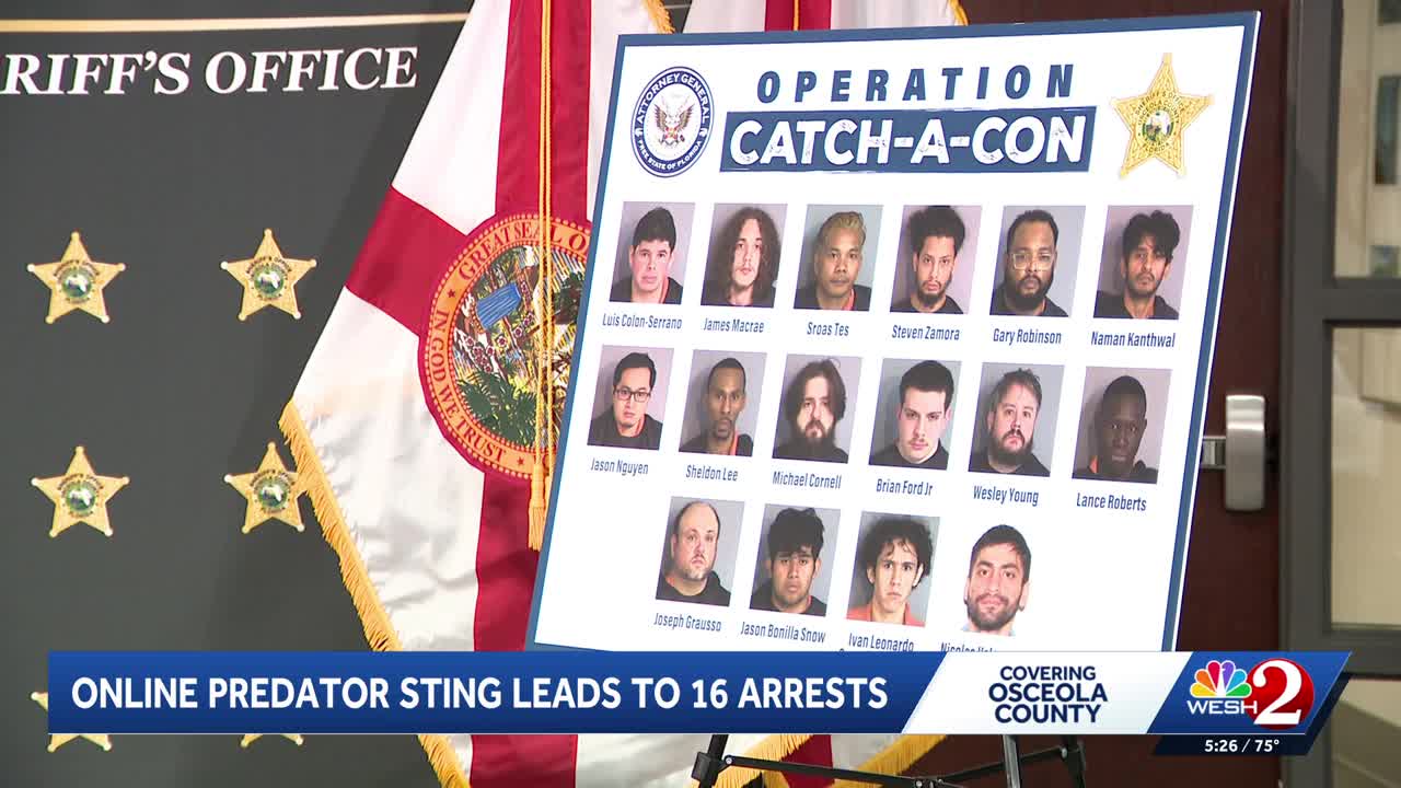 'It's pure evil': 16 arrested in Central Florida child predator sting