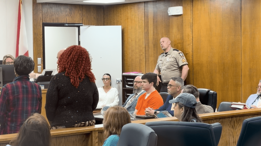 28-year-old capital murder suspect Logan Rogers back in court