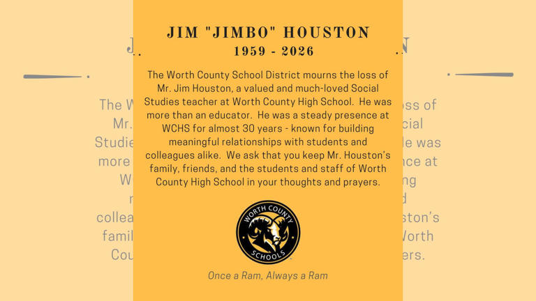 Worth Co. schools mourn loss of social studies teacher