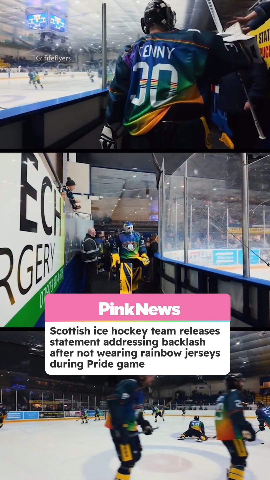 Fife Flyers face backlash for not wearing Pride jerseys during LGBTQ+ ...