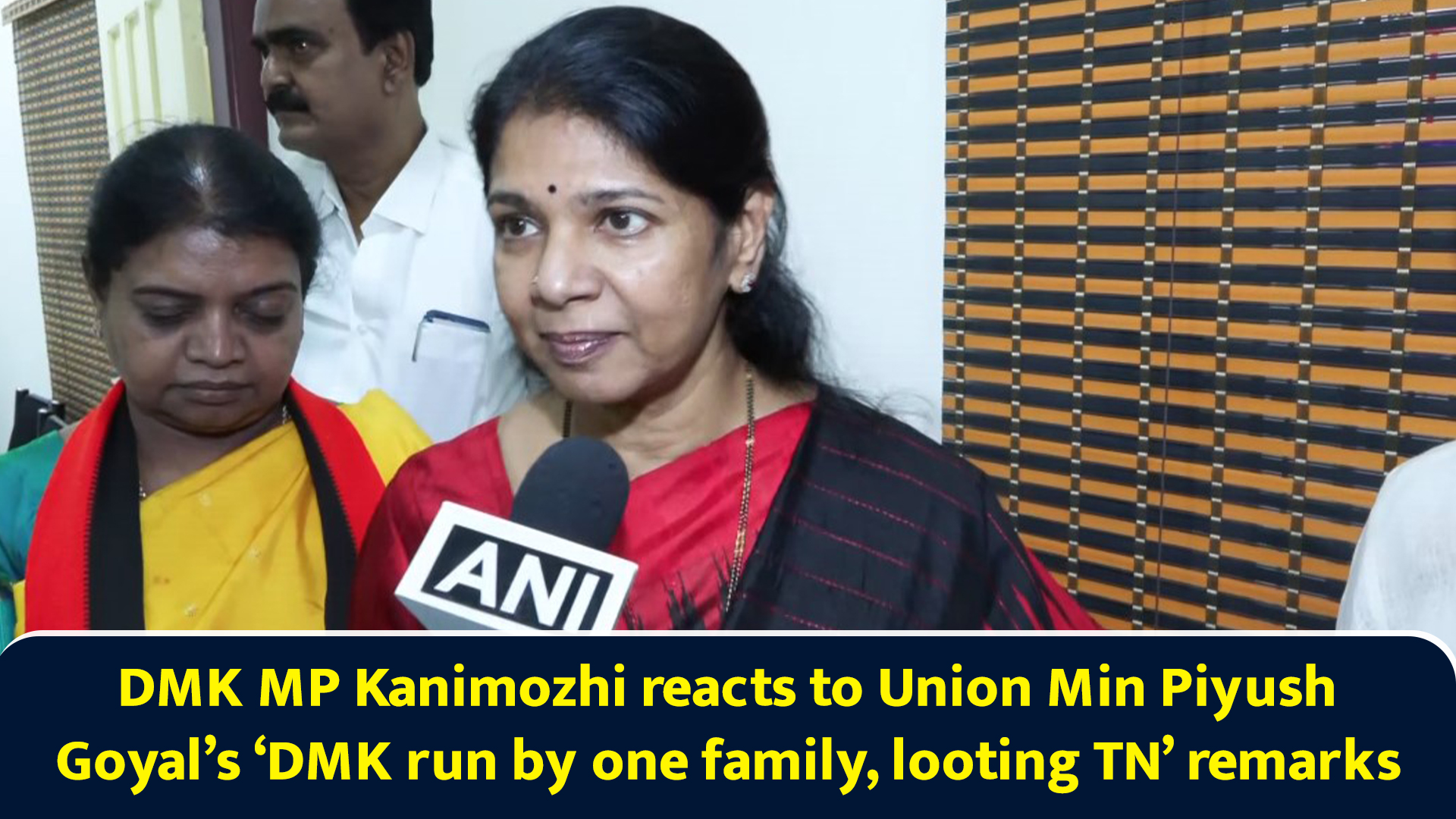 DMK MP Kanimozhi reacts to Union Min Piyush Goyal’s 'DMK run by one ...