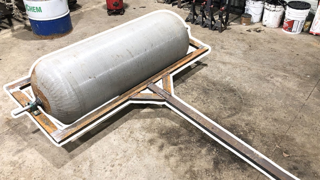 Build a heavy duty DIY lawn roller part 2