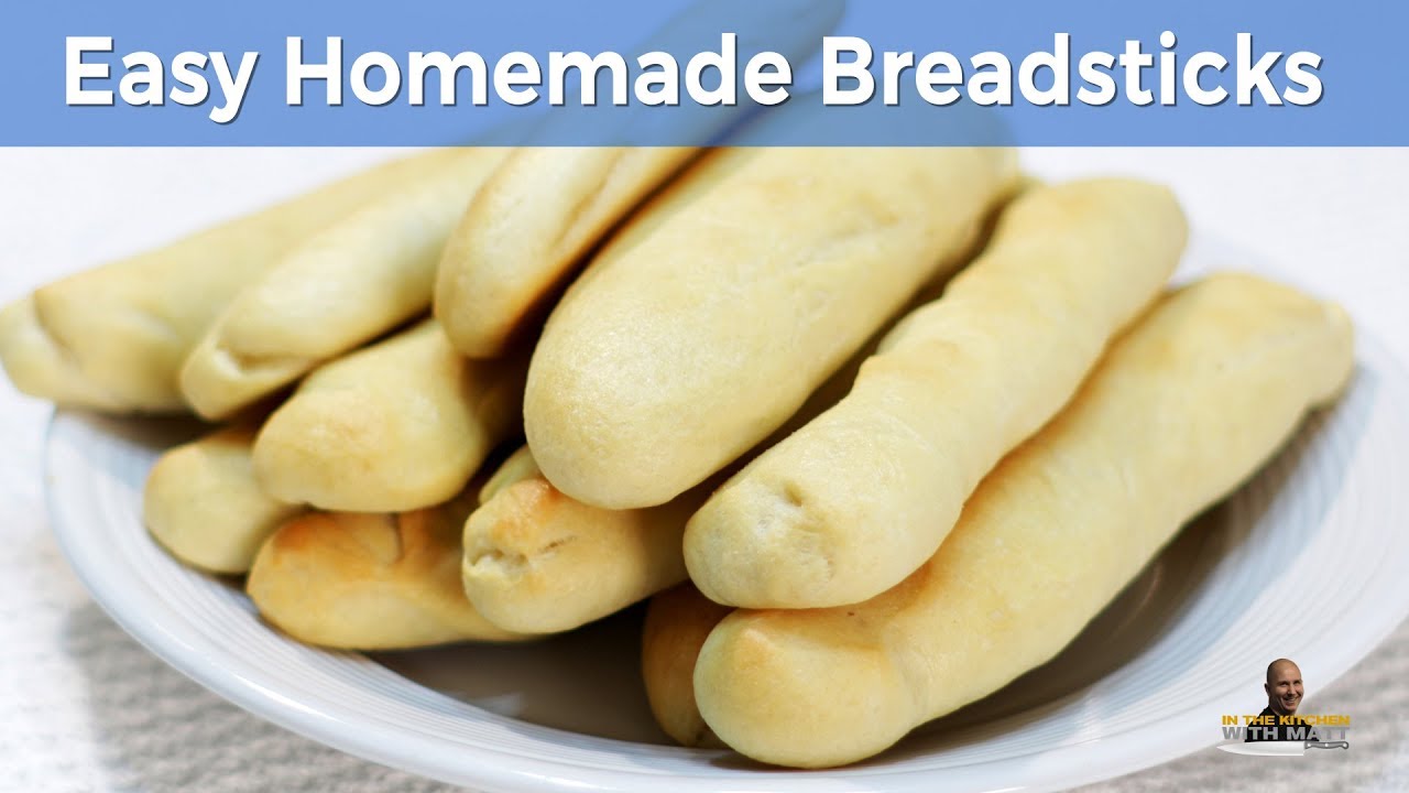 How to make breadsticks | Easy homemade breadsticks recipe (Olive ...