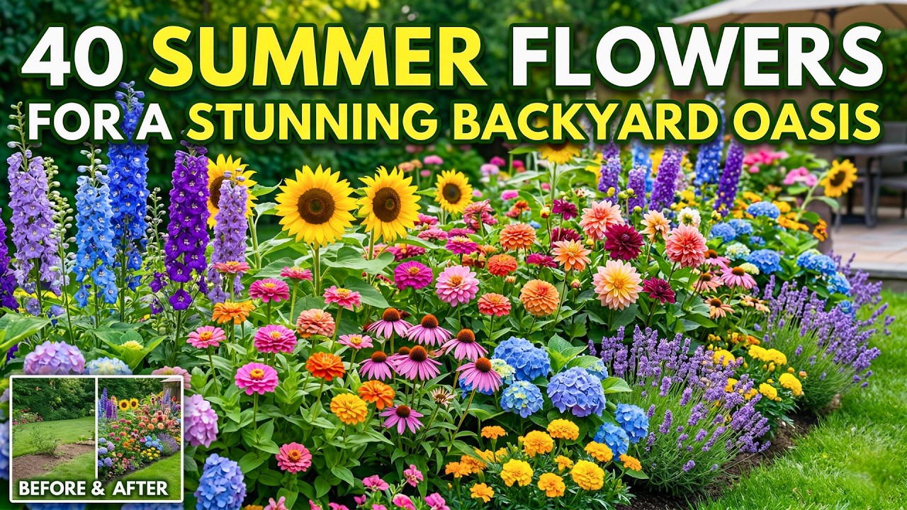 Brighten your outdoor spaces with these summer flowers