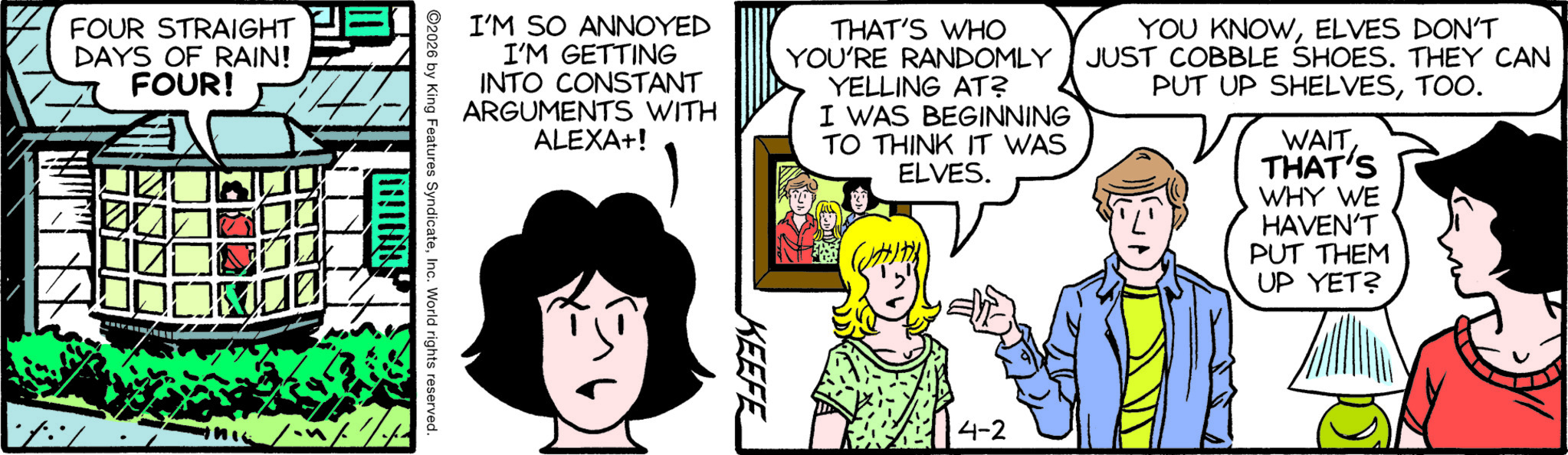 Sally Forth by Francesco Marciuliano; drawn by Jim Keefe