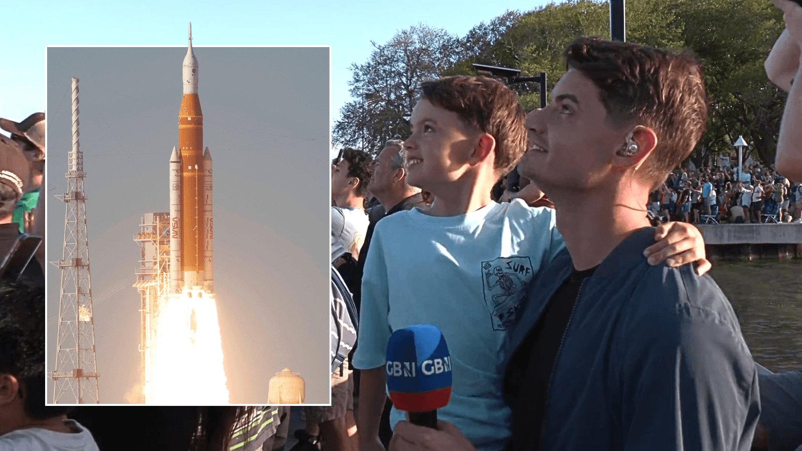 Ben Leo moved to tears as he watches historic Artemis II launch with ...