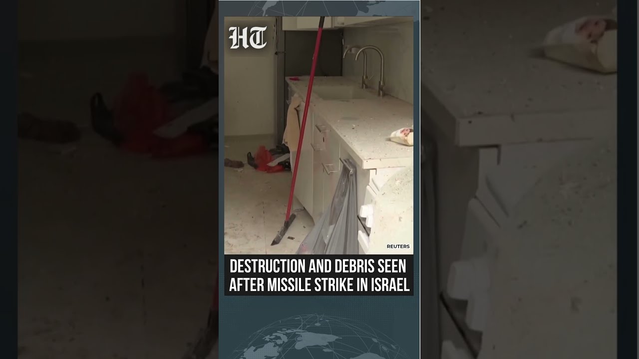 Israel under attack: Missile strike aftermath leaves impact site filled ...