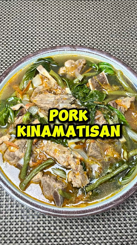 Pork kinamatisan cozy rainy day soup