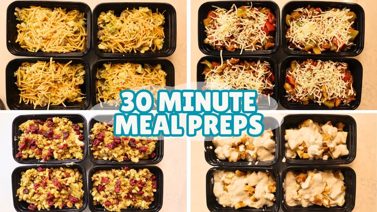 6 quick & easy meal prep ideas for busy weeks!