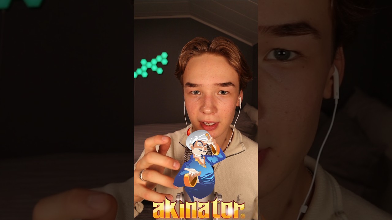 ASMR can the Akinator guess me? 🧞‍♂️ #asmr #akinator #asmrsounds # ...