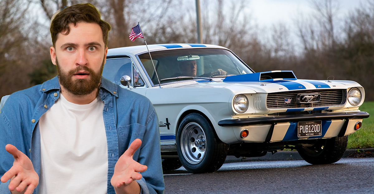 I drive my dad's old 1965 Ford Mustang. I was pulled over for having no ...
