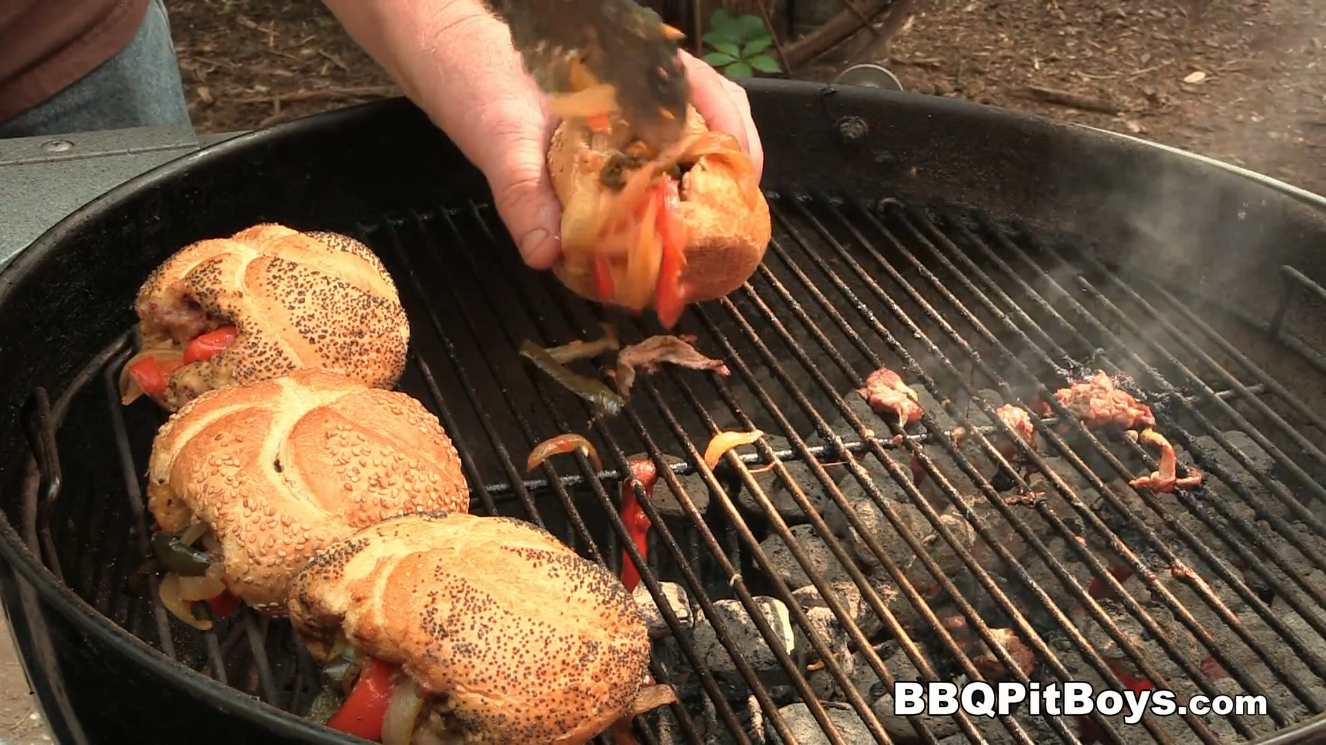 This is how I grill shaved steak rolls the American BBQ way