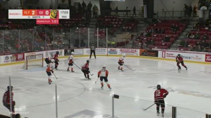 Pierce Mbuyi puts Owen Sound on the board with power-play tally