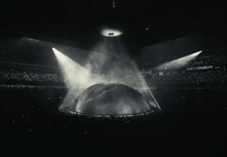 Kanye West takes elaborate SoFi Stadium stage for controversial LA concert