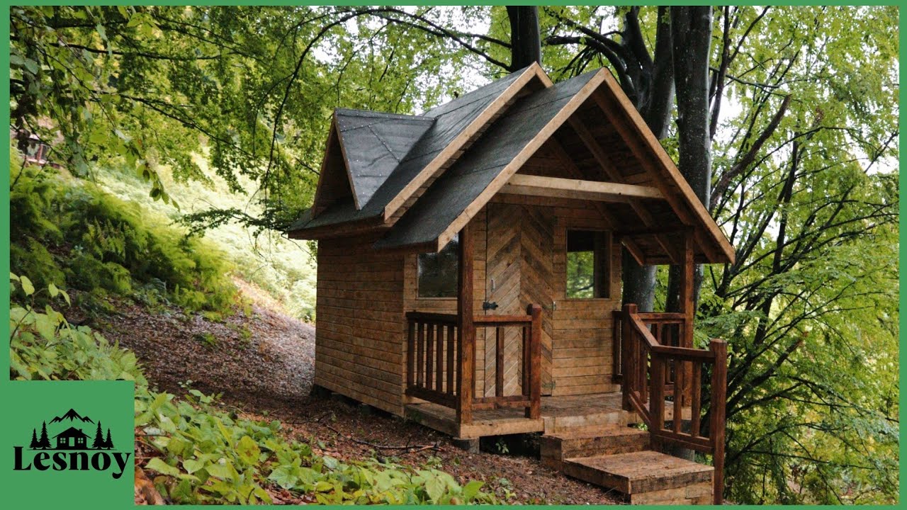 Fairy house in the forest from start to finish