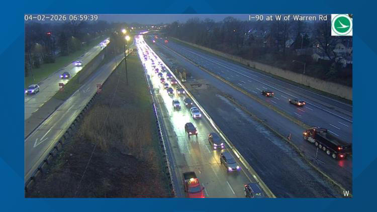 ODOT: Pothole on I-90 East disables multiple vehicles
