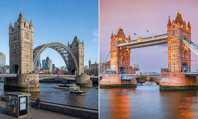 Striking new images reveal how these iconic landmarks would have looked ...