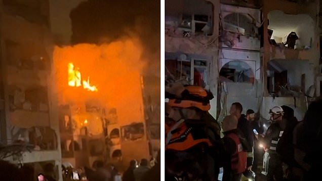 Fires burn and rescuers race to Israeli city of Arad after Iranian ...