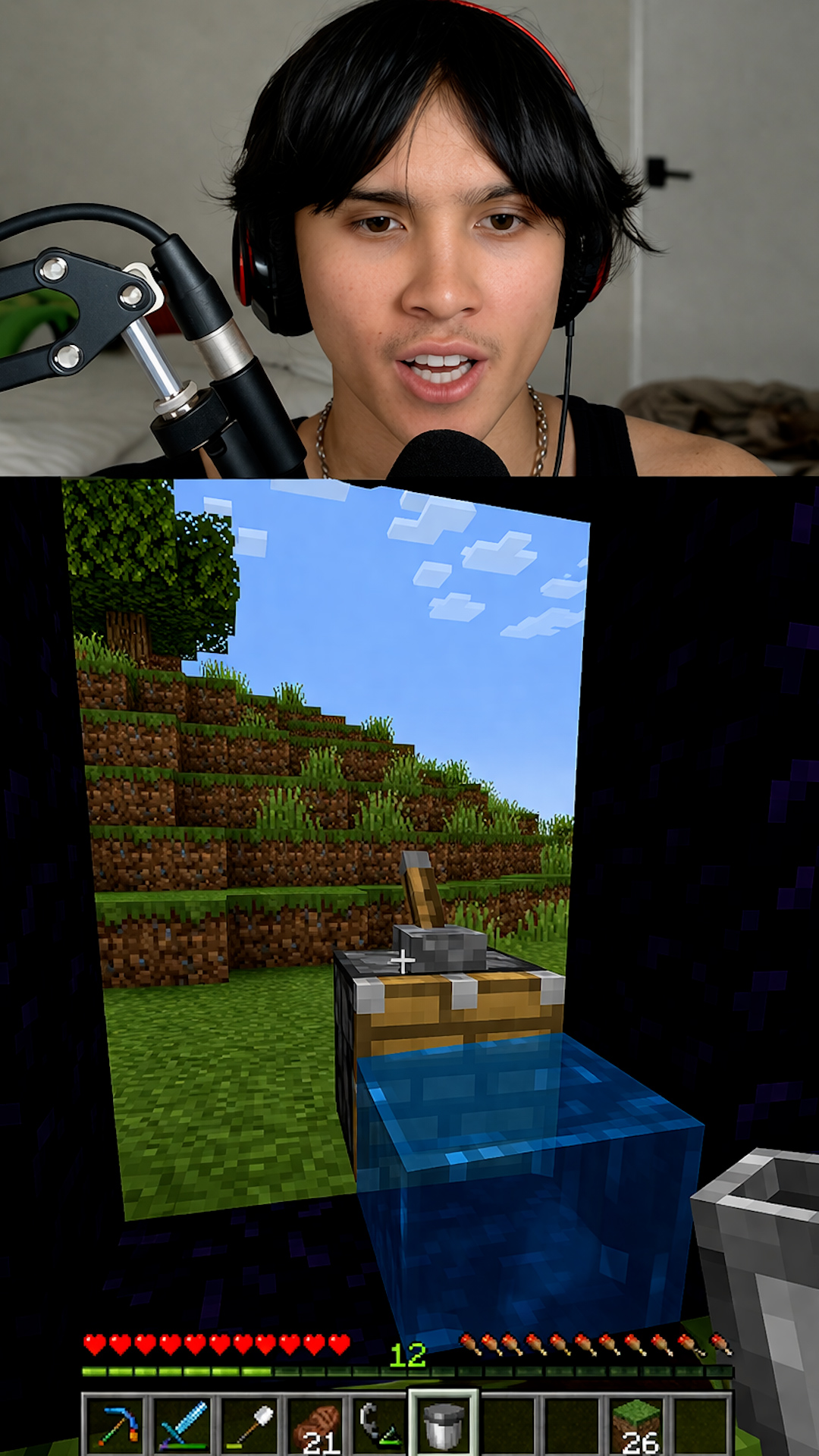 Can players use water to modify portal mechanics?