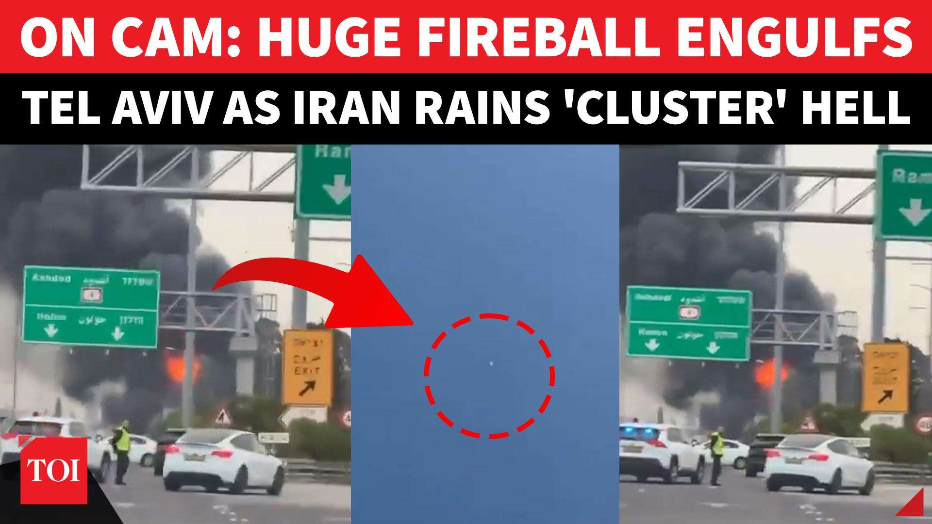 Big attack: Iranian missile attack in Tel Aviv sparks giant fireball ...
